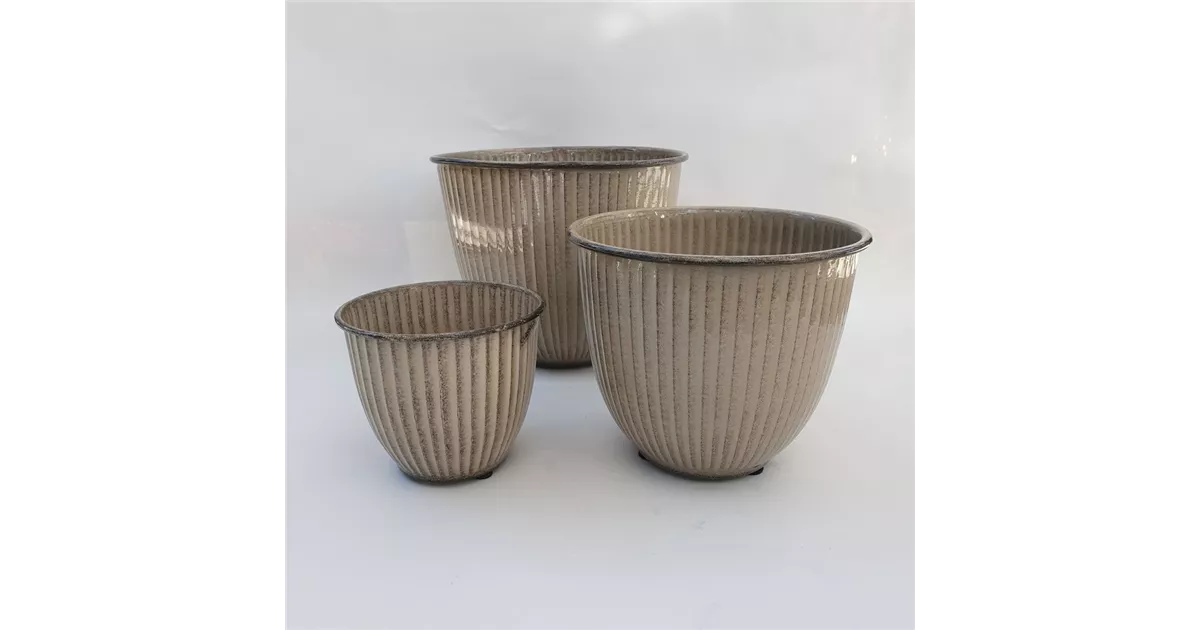 Steel Pot Fat Vintage sand